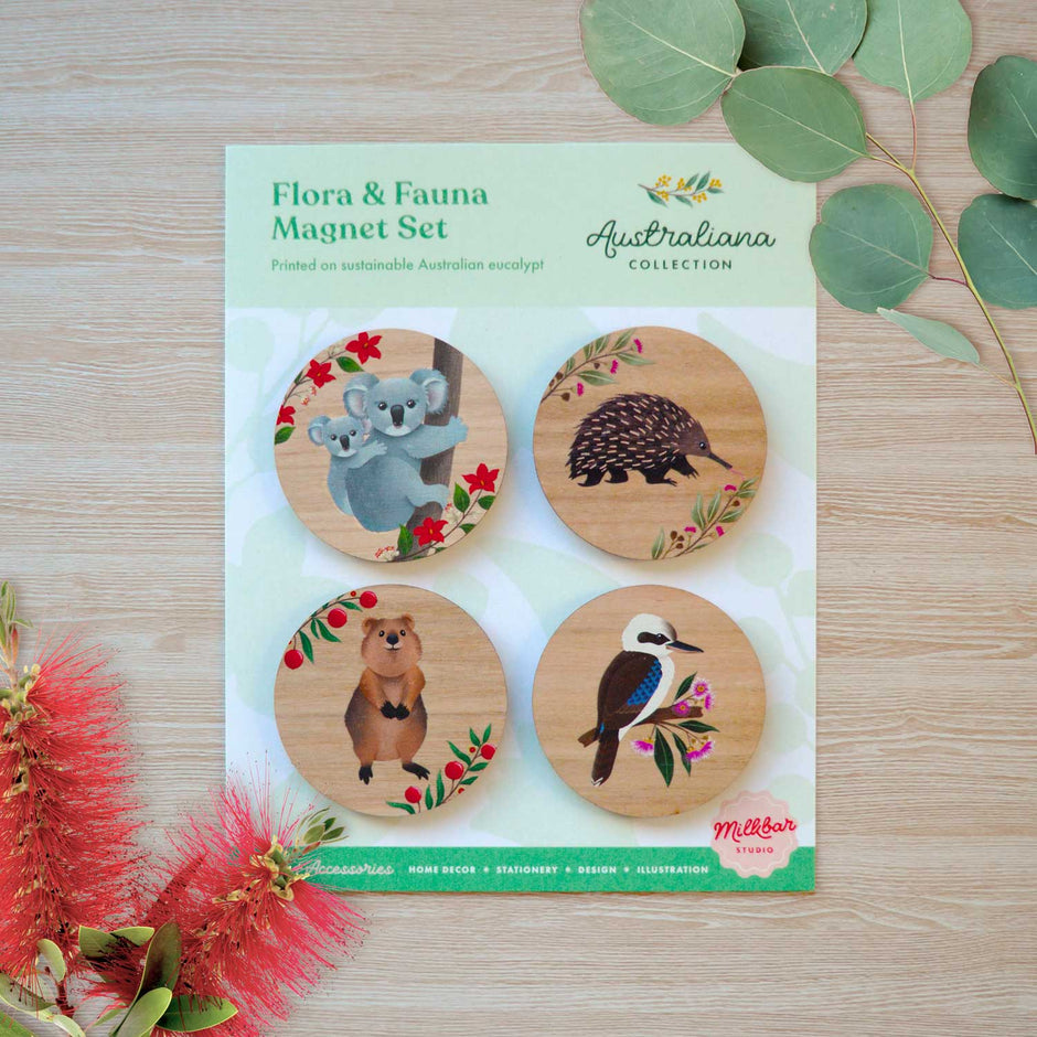 Wooden Magnet Sets | Unique Australian Souvenir Gifts – Milkbar Studio